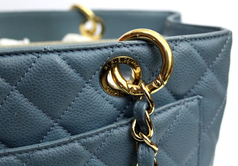 2009\2010 Chanel Light Blue Leather Gst Bag at 1stDibs | chanel gst ...