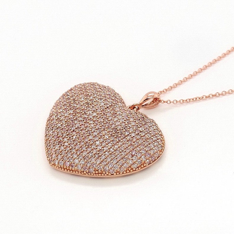 Antique Pink Diamond Chain Necklaces - 15 For Sale at 1stDibs