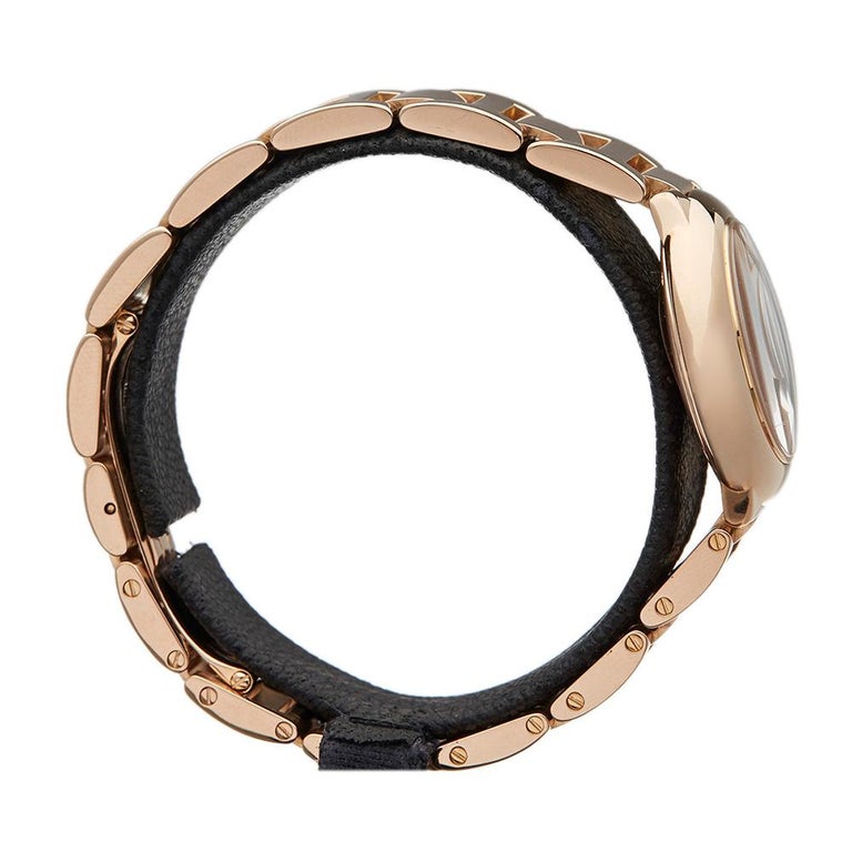 2010s Cartier Ballon Bleu Rose Gold 3007 or W69002Z2 Wristwatch at 1stDibs