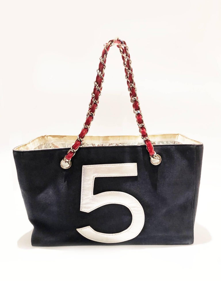 2010s Chanel No 5 Tote Chain bag at 1stDibs