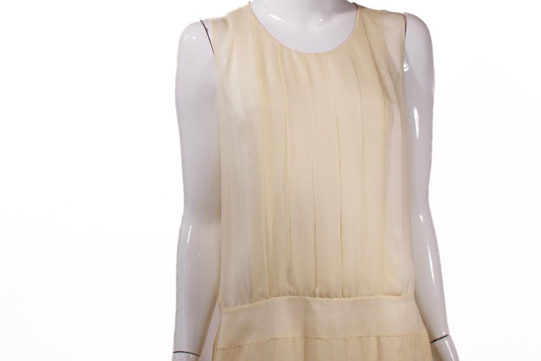2010s Chanel Silk Drop Waist Dress For Sale at 1stDibs
