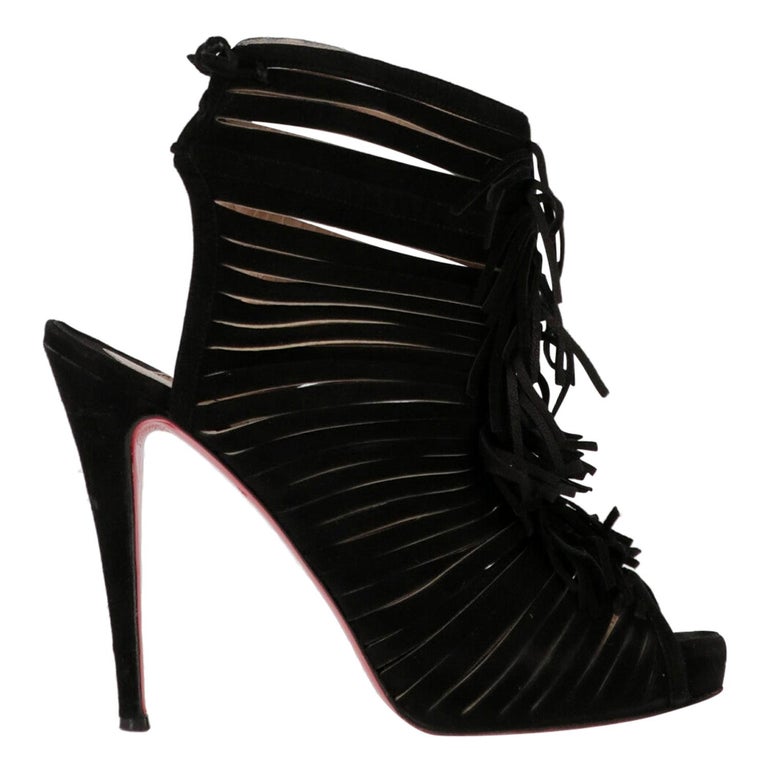 2010s Christian Louboutin Fringes Sandals at 1stDibs