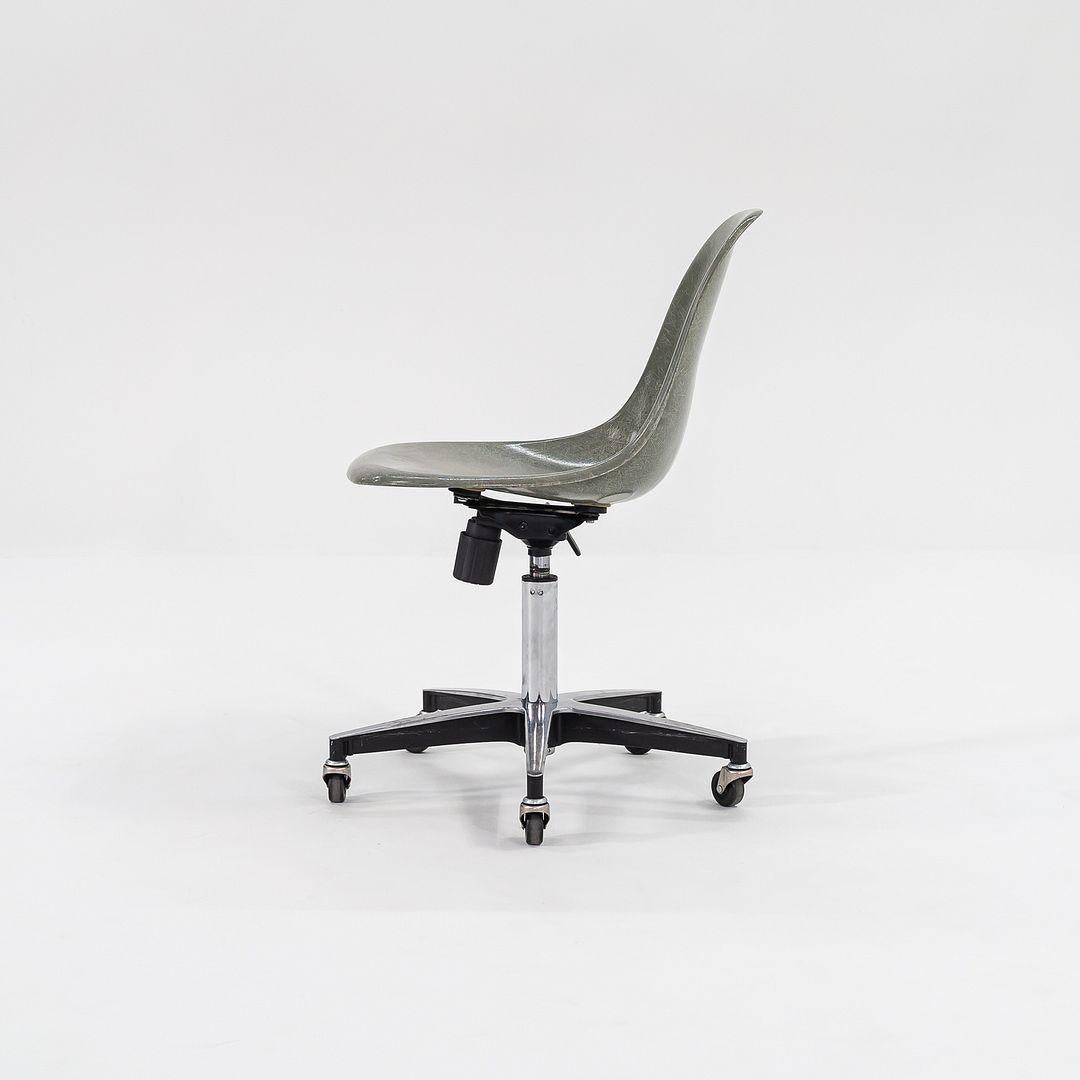 2010s Modernica Eames Fiberglass Side Shell Chairs with Rolling Office ...