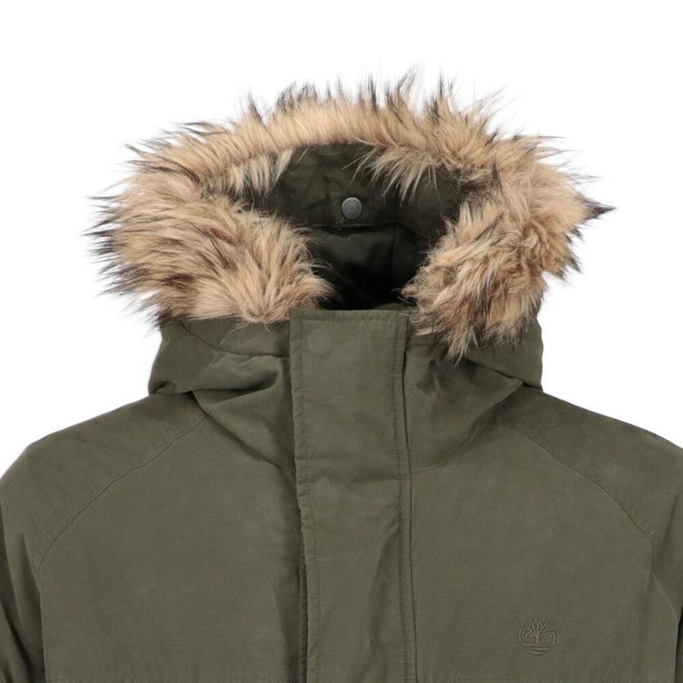 2010s Timberland Vintage military green padded parka For Sale at 1stDibs