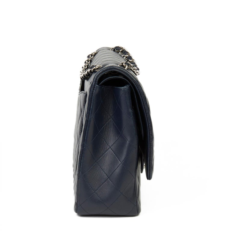 2011 Chanel Navy Quilted Lambskin Maxi Classic Double Flap Bag at ...