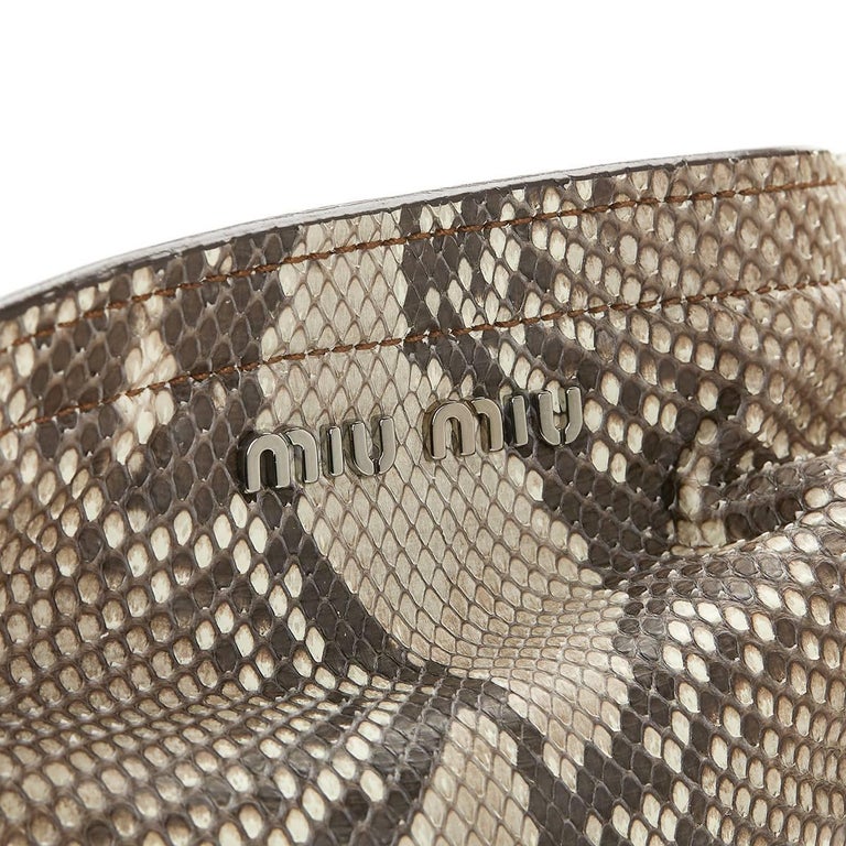 2011 Mui Mui Python Leather Aviator Hobo Bag at 1stDibs | hobo handbags ...