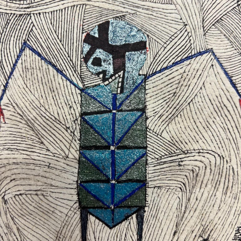 2011 Original Modern Art from Oaxaca Ink Drawing 1 on Custom Paper ...