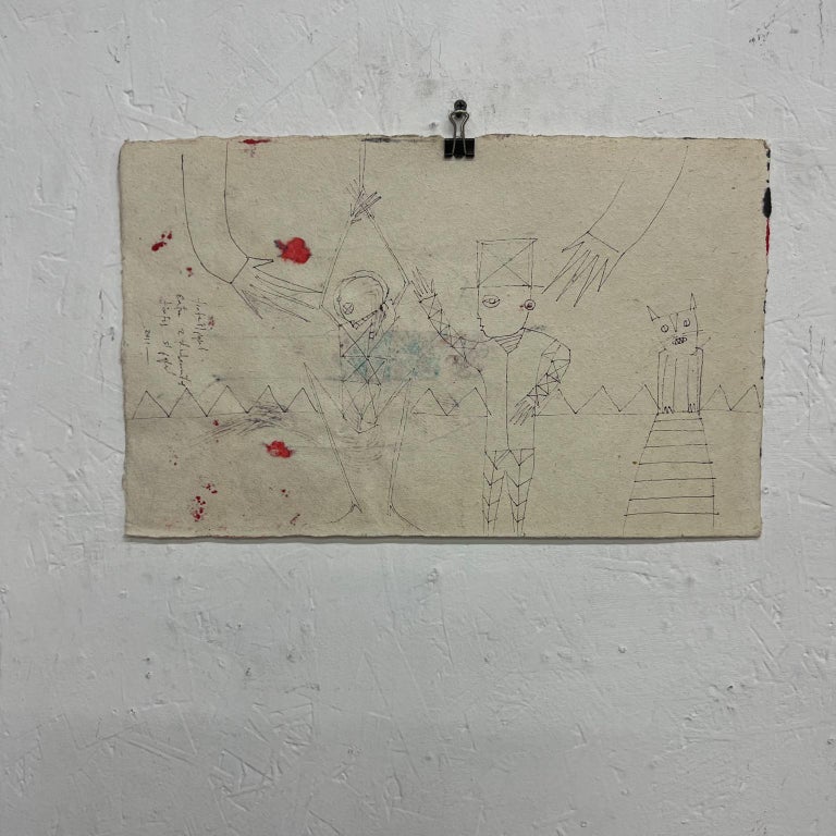 2011 Original Modern Art from Oaxaca Ink Drawing 1 on Custom Paper ...