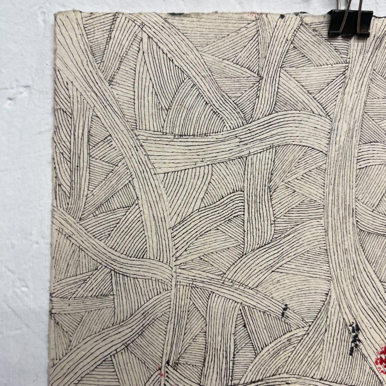 2011 Original Modern Art from Oaxaca Ink Drawing 1 on Custom Paper ...