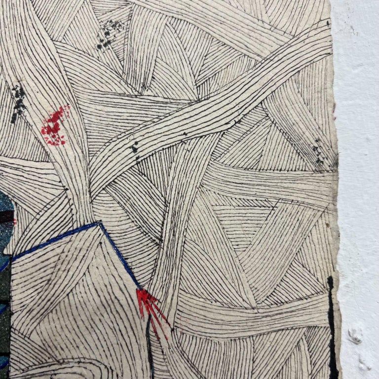 2011 Original Modern Art from Oaxaca Ink Drawing 1 on Custom Paper ...