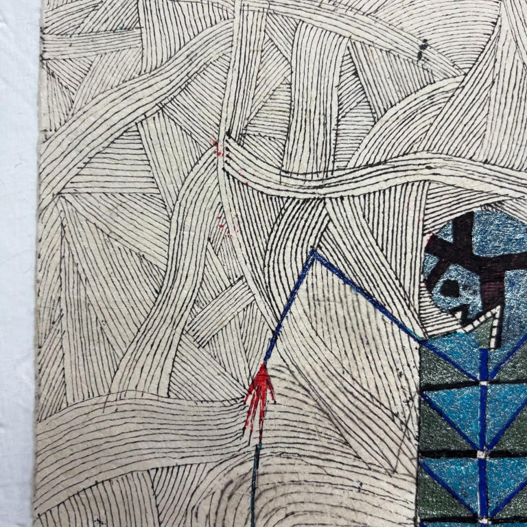 2011 Original Modern Art from Oaxaca Ink Drawing 1 on Custom Paper ...