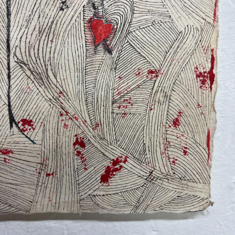 2011 Original Modern Art from Oaxaca Ink Drawing 1 on Custom Paper ...