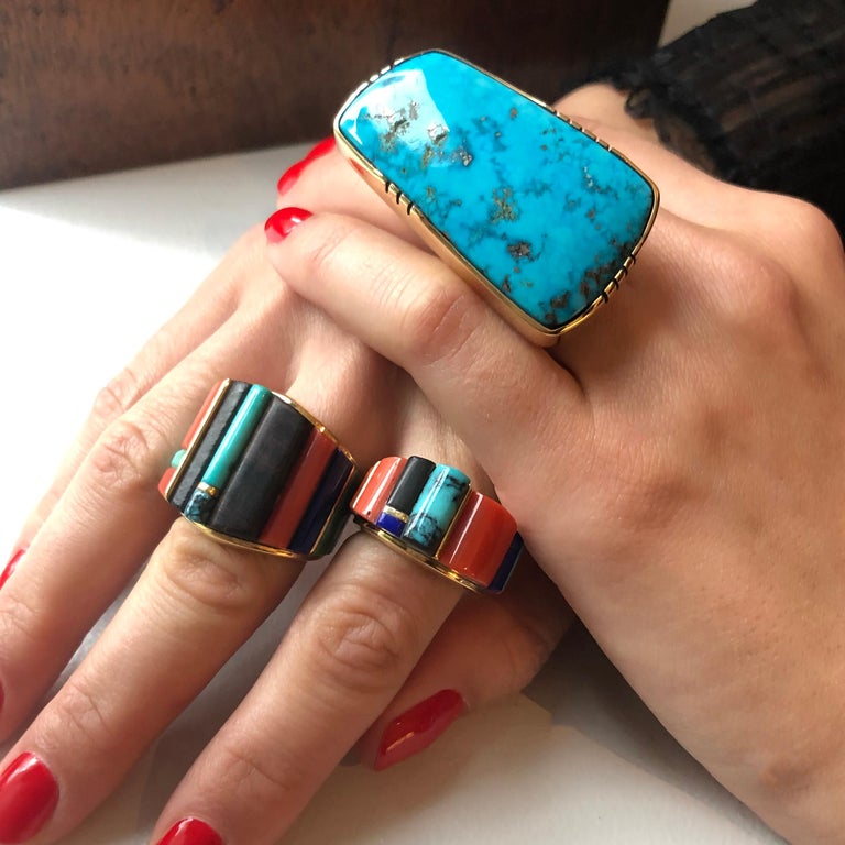 2011 Sonwai Coral, Chrysocolla, Lapis Lazuli, Sugilite, Turquoise and ...