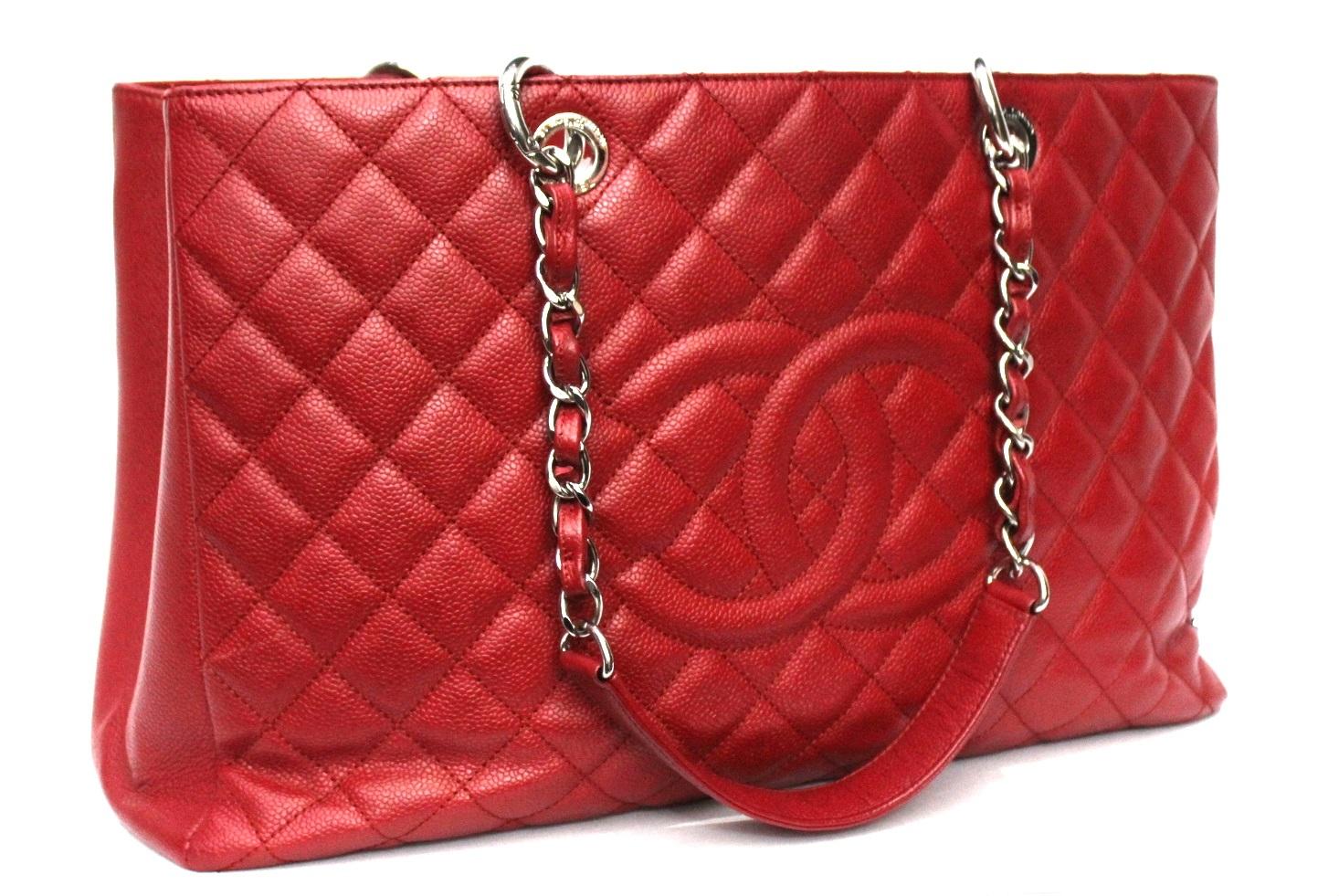 2012 Chanel Red Leather GST Bag at 1stDibs | chanel gst bag