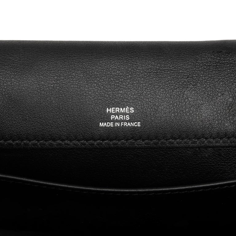 2012 Hermès Black Swift Leather Kelly Danse at 1stDibs