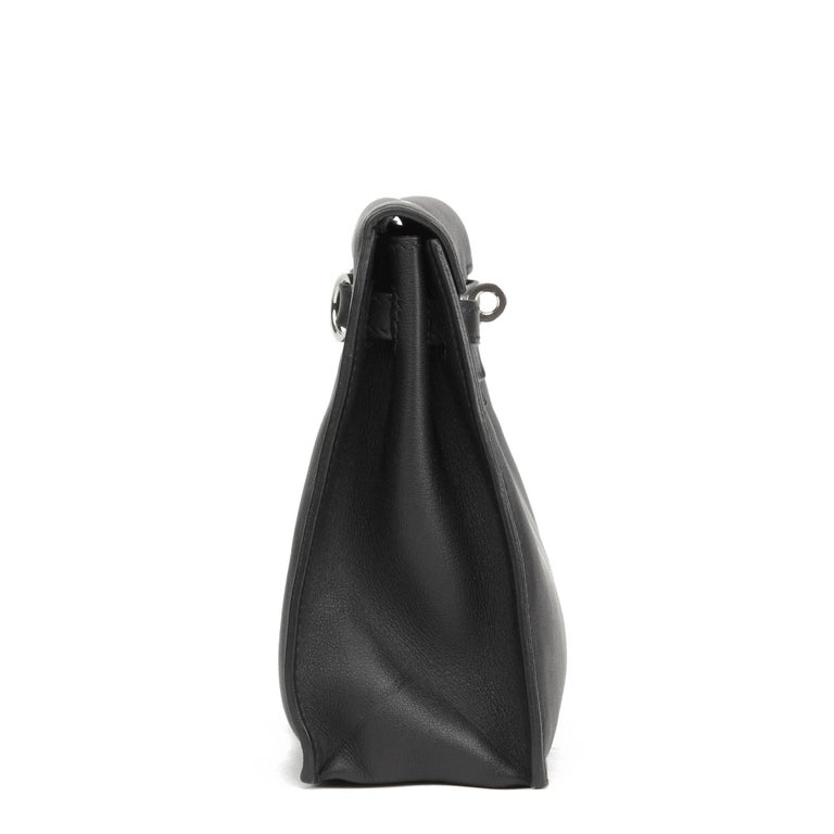 2012 Hermès Black Swift Leather Kelly Danse at 1stDibs
