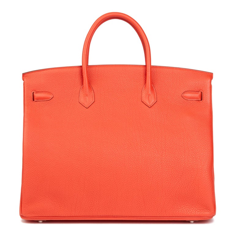 2012 Hermès Capucine Togo Leather Birkin 40cm at 1stDibs