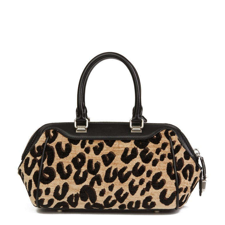 2012 Louis Vuitton Leopard Print Jacquard Velvet Stephen Sprouse Speedy ...