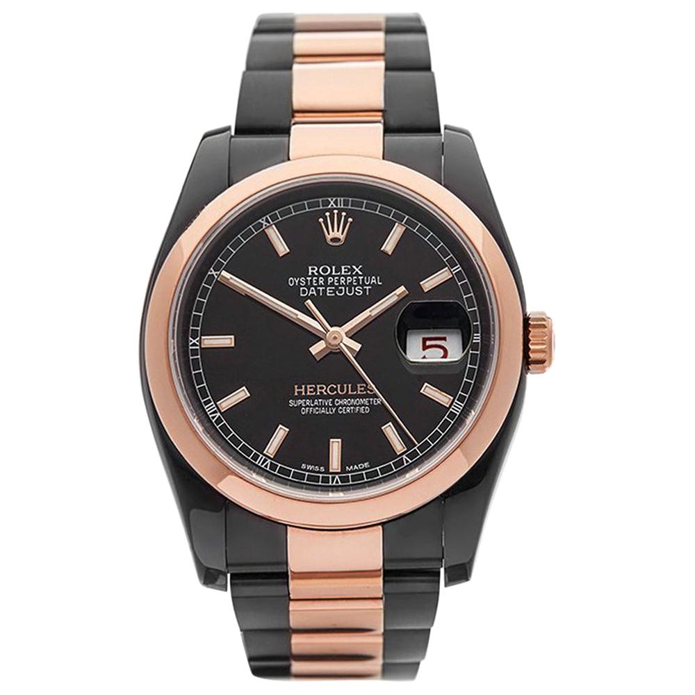 2012 Rolex Datejust Hercules Custom Other 116201 Wristwatch at 1stDibs