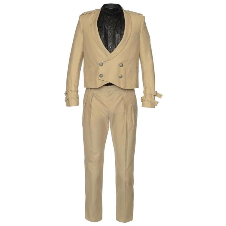 2013 Balmain Fitted Military Tuxedo Suit 56 - 46 For Sale at 1stDibs