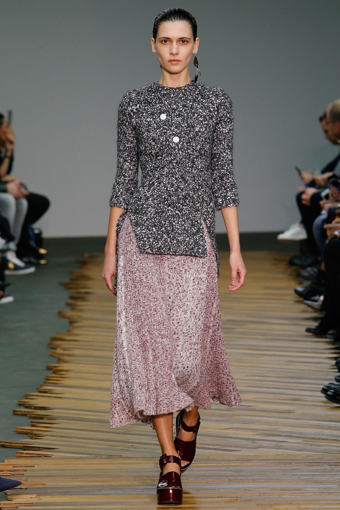 2014 CELINE by PHOEBE PHILO boucle knit runway sweater For Sale at ...