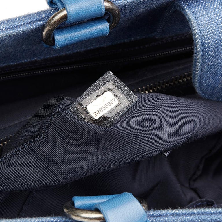 2015 Chanel Blue Chevron Quilted Denim Le Boy Tote at 1stDibs | chanel ...