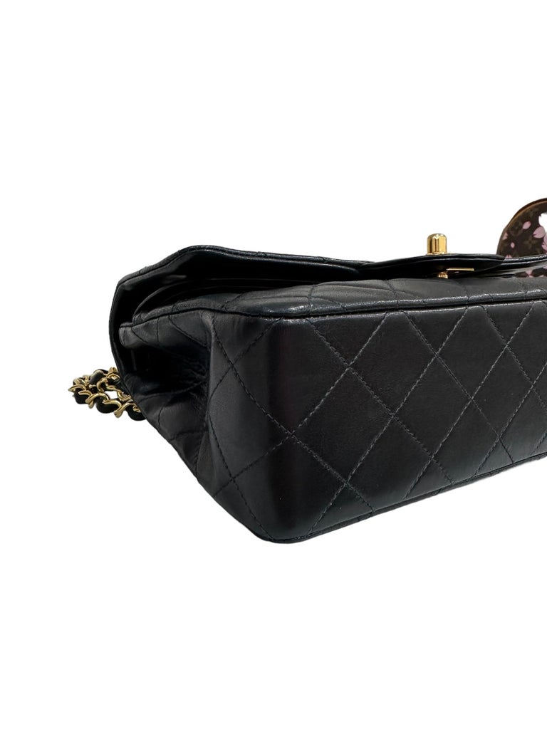 2015 Chanel Timeless 2.55 Black Leather Top Shoulder Bag For Sale at ...