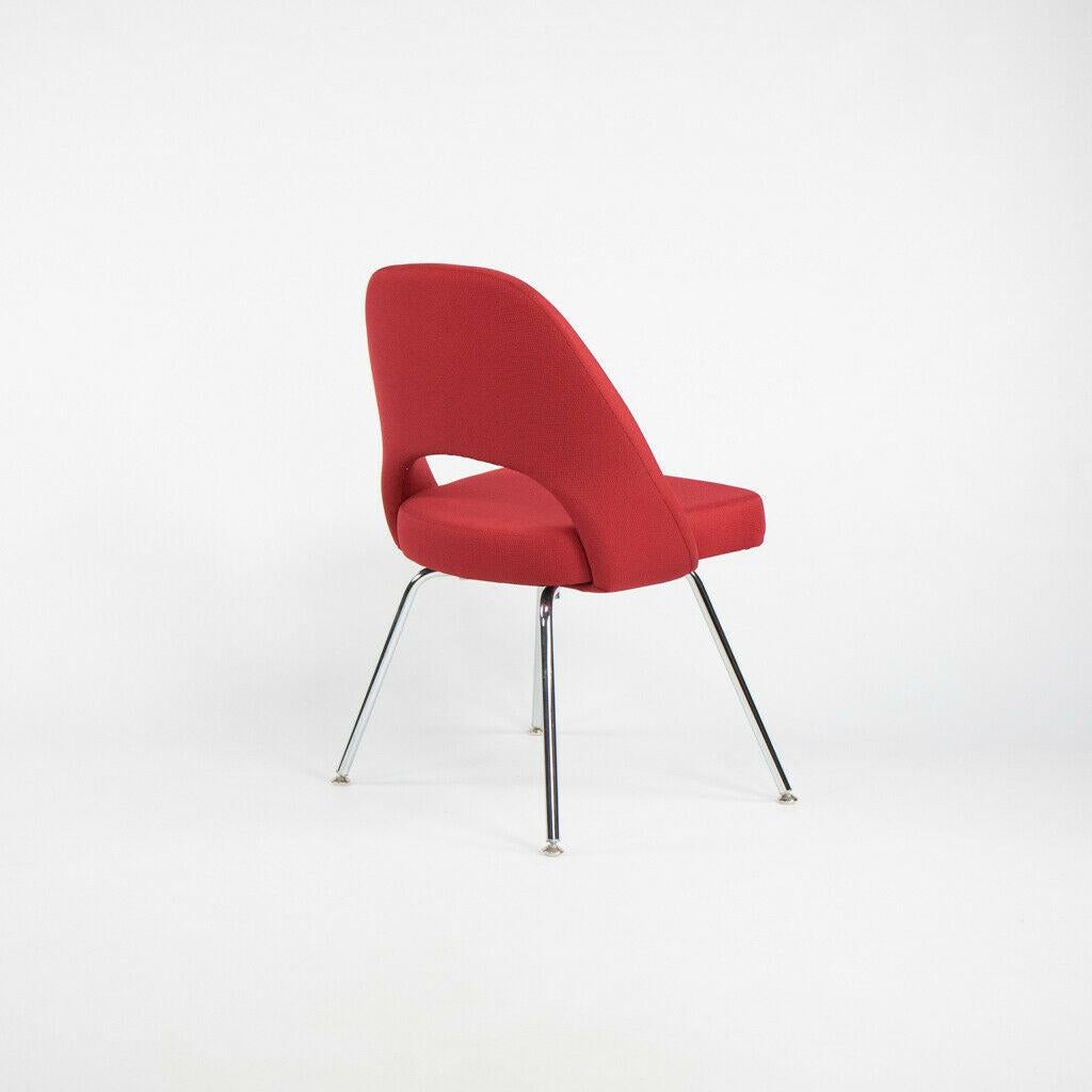 2015 Eero Saarinen for Knoll Armless Executive Dining Chair in Red ...