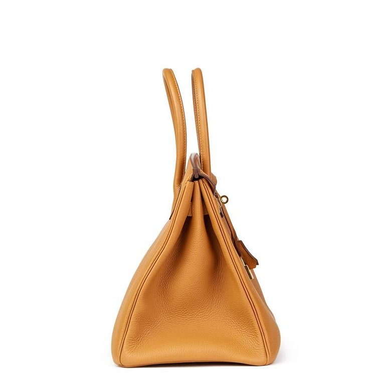 2015 Hermes Caramel Togo Leather Birkin 35cm at 1stDibs