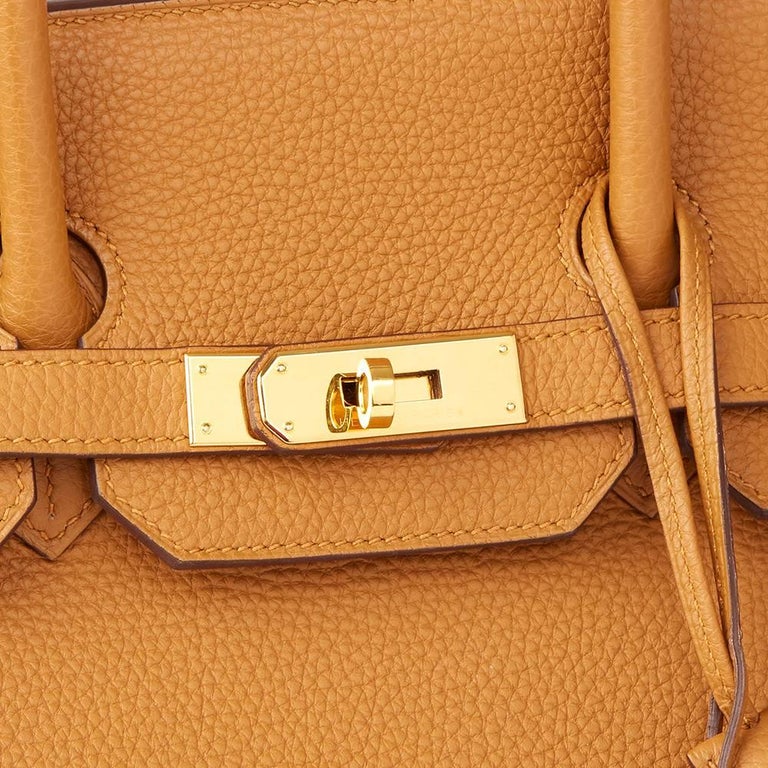2015 Hermes Caramel Togo Leather Birkin 35cm at 1stdibs