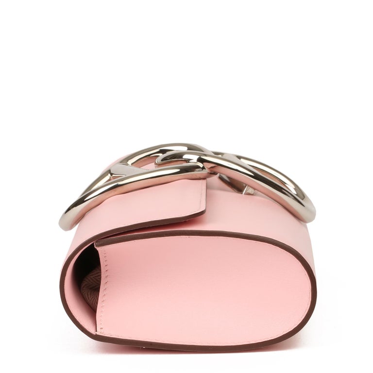 2015 Hermès Rose Sakura Tadelakt Leather Egee For Sale at 1stDibs