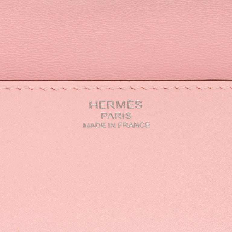 2015 Hermès Rose Sakura Tadelakt Leather Egee For Sale at 1stDibs