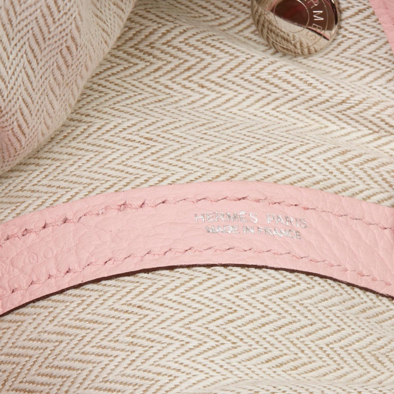 2015 Hermès Rose Sakura Vache Country Leather Garden Party 36cm at ...