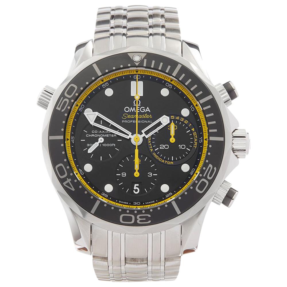 2015 Omega Seamaster Chronograph Stainless Steel 21230445001002 ...