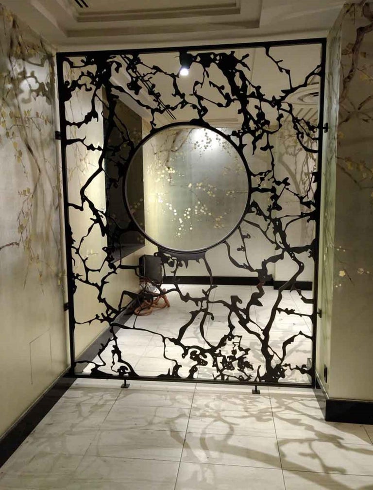 2015 Sculptural Steel Screen Room Divider La Chine at NYC Waldorf ...