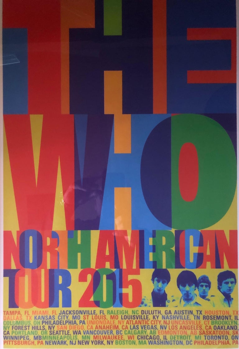 2015 The Who Concert Poster, North American Tour, Signed by Artist at ...