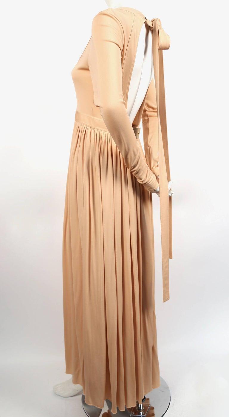 2016 CELINE by PHOEBE PHILO peach runway dress with open back - new at ...