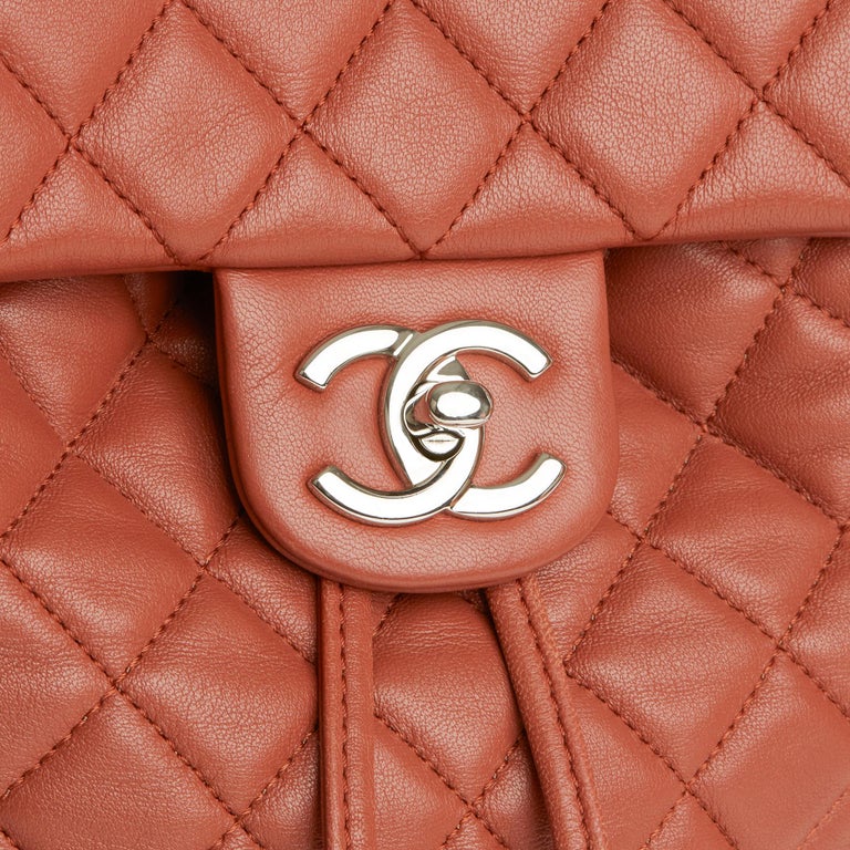 2016 Chanel Brick Brown Quilted Lambskin Small Urban Spirit Backpack at ...
