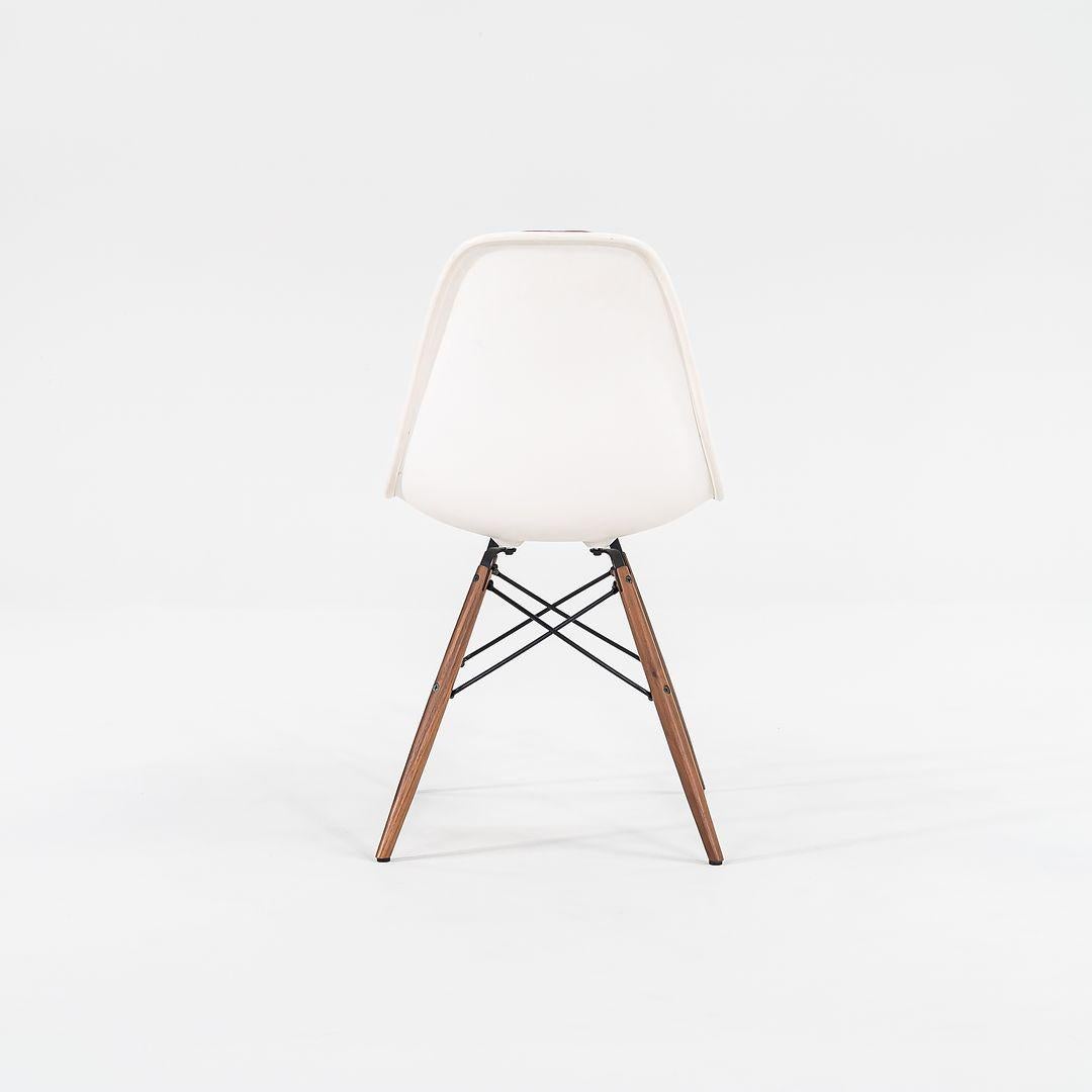 2016 Herman Miller Eames Red DSW Side Dining Chairs w/ Walnut Dowel ...
