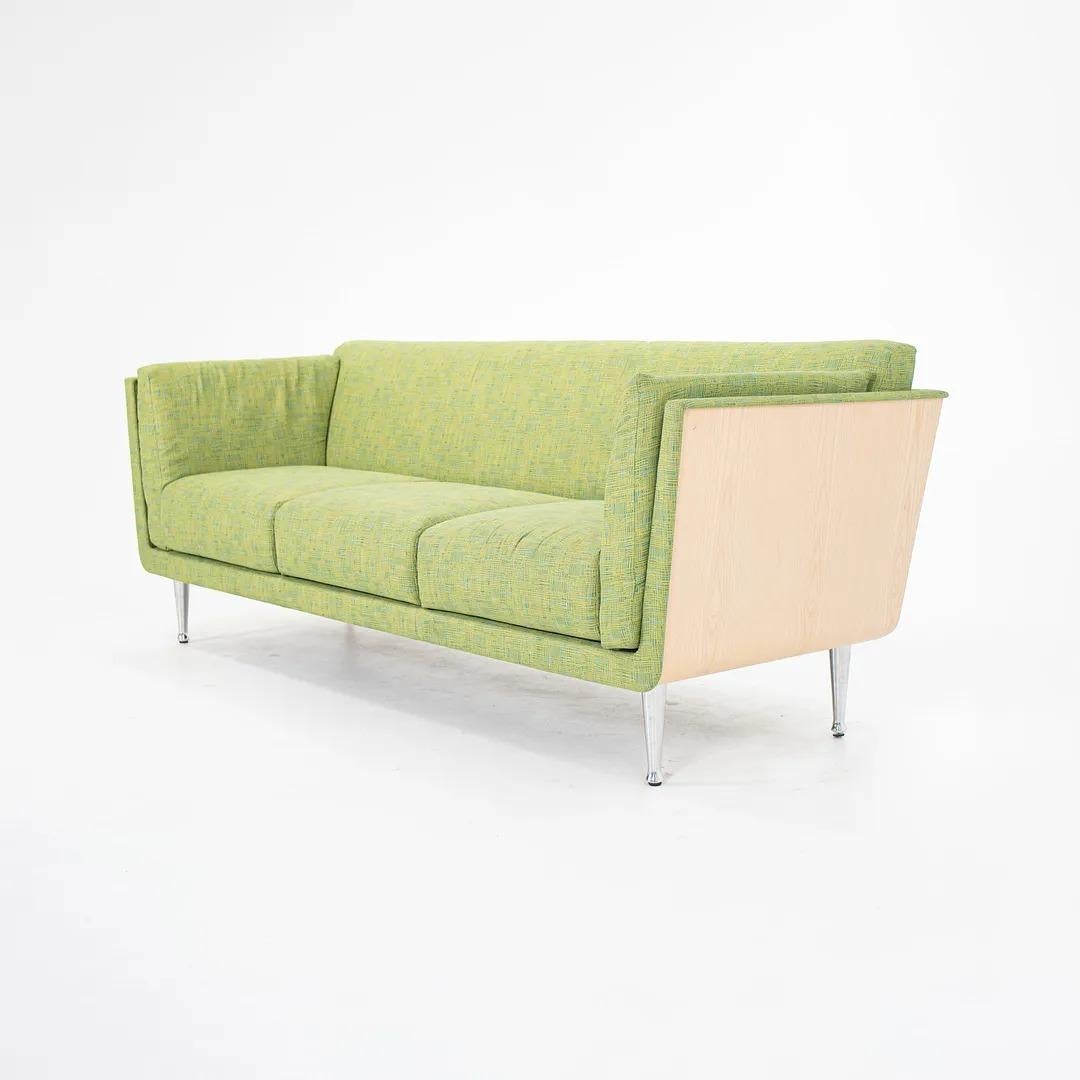 2016 Herman Miller Three Seat Mark Goetz Sofa in String Plaid Green ...