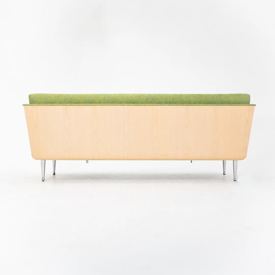 2016 Herman Miller Three Seat Mark Goetz Sofa in String Plaid Green ...