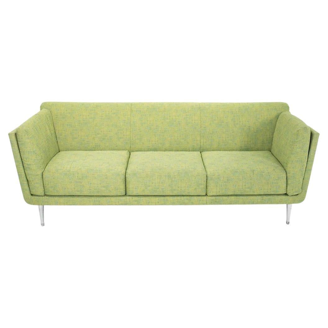 2016 Herman Miller Three Seat Mark Goetz Sofa in String Plaid Green ...