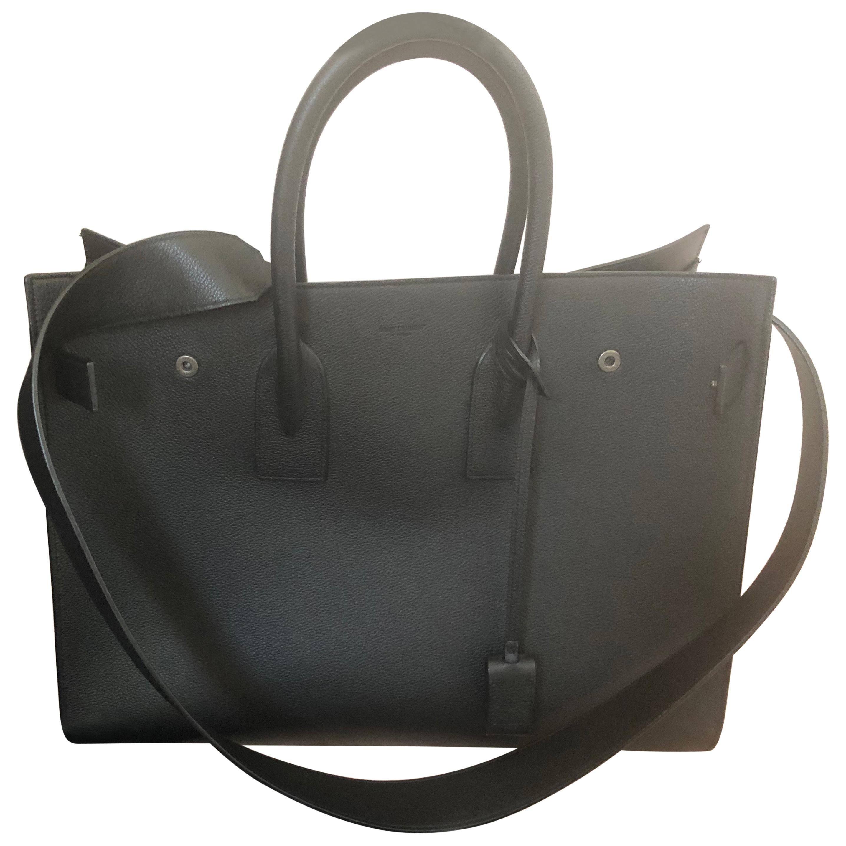 Saint Laurent Classic Monogram College Bag Python Embossed Leather ...