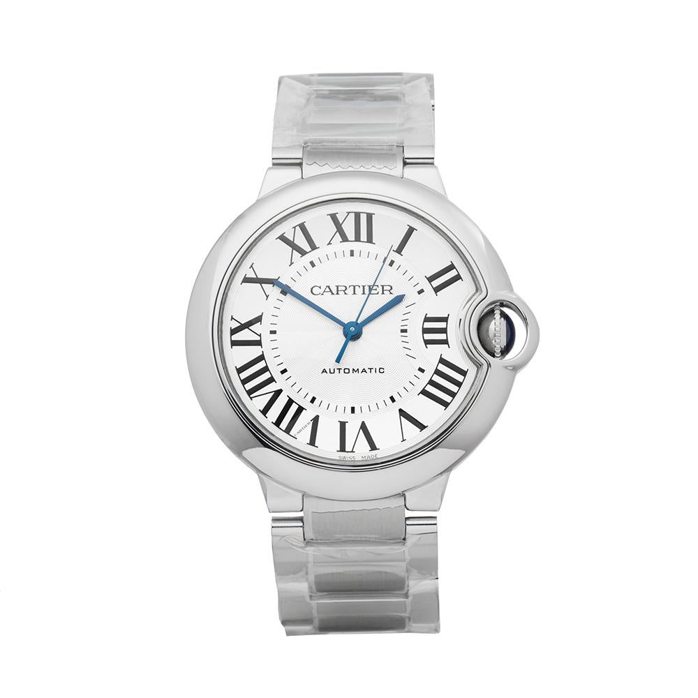 2018 Cartier Ballon Bleu Stainless Steel W6920046 Wristwatch at 1stDibs