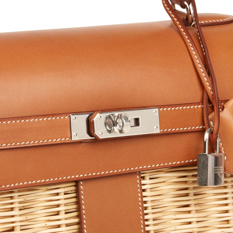 2018 Hermès Barenia Leather and Wicker Kelly 35cm Picnic at 1stDibs ...
