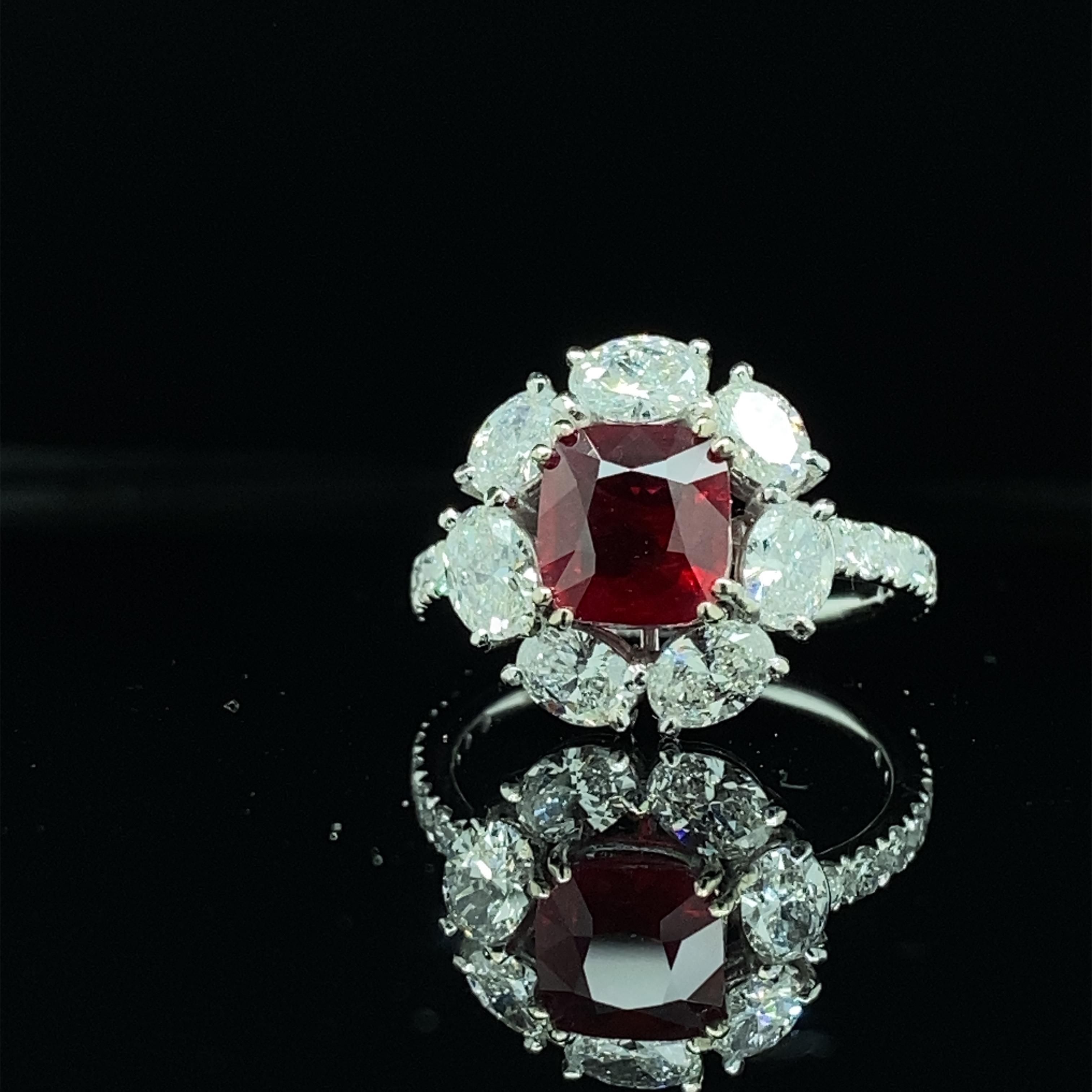 2.02 Carat GRS Gubelin Certified Burma No Heat Pigeon's Blood Red Ruby Gold Ring at 1stDibs ...