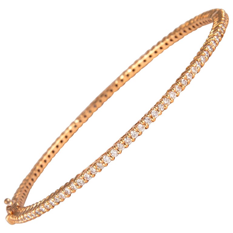 2.02 Carat Round Brilliant Diamond Bengal 18 Karat Rose Gold For Sale ...