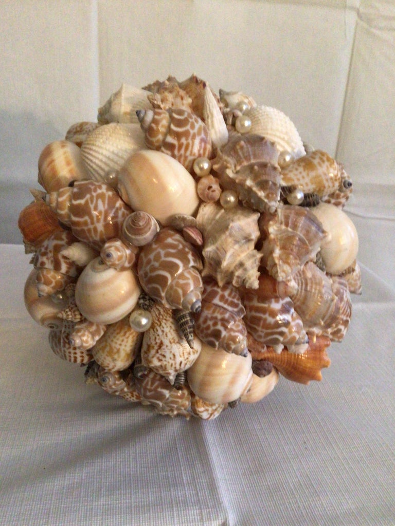 2020 Handmade Shell Ball Sculpture For Sale at 1stDibs