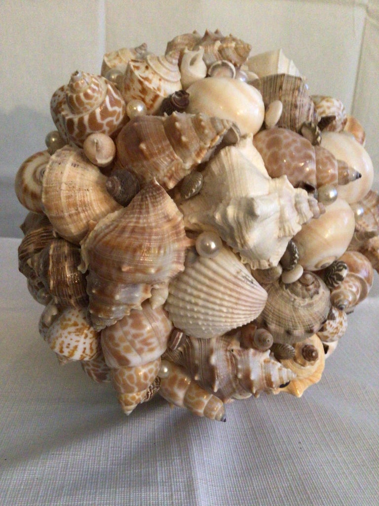 2020 Handmade Shell Ball Sculpture For Sale at 1stDibs