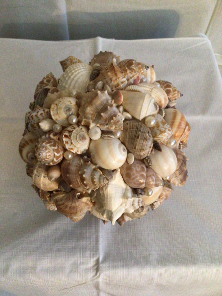2020 Handmade Shell Ball Sculpture For Sale at 1stDibs